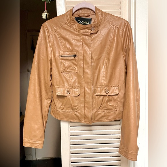 Big Chill | Jackets & Coats | Vegan Leather Jacket W Hidden Marble Like ...